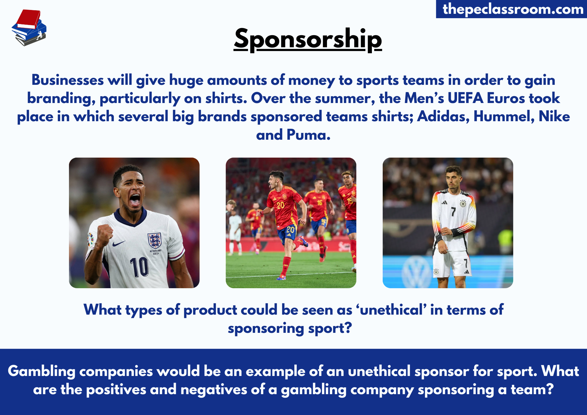 Sponsorship – The PE Classroom