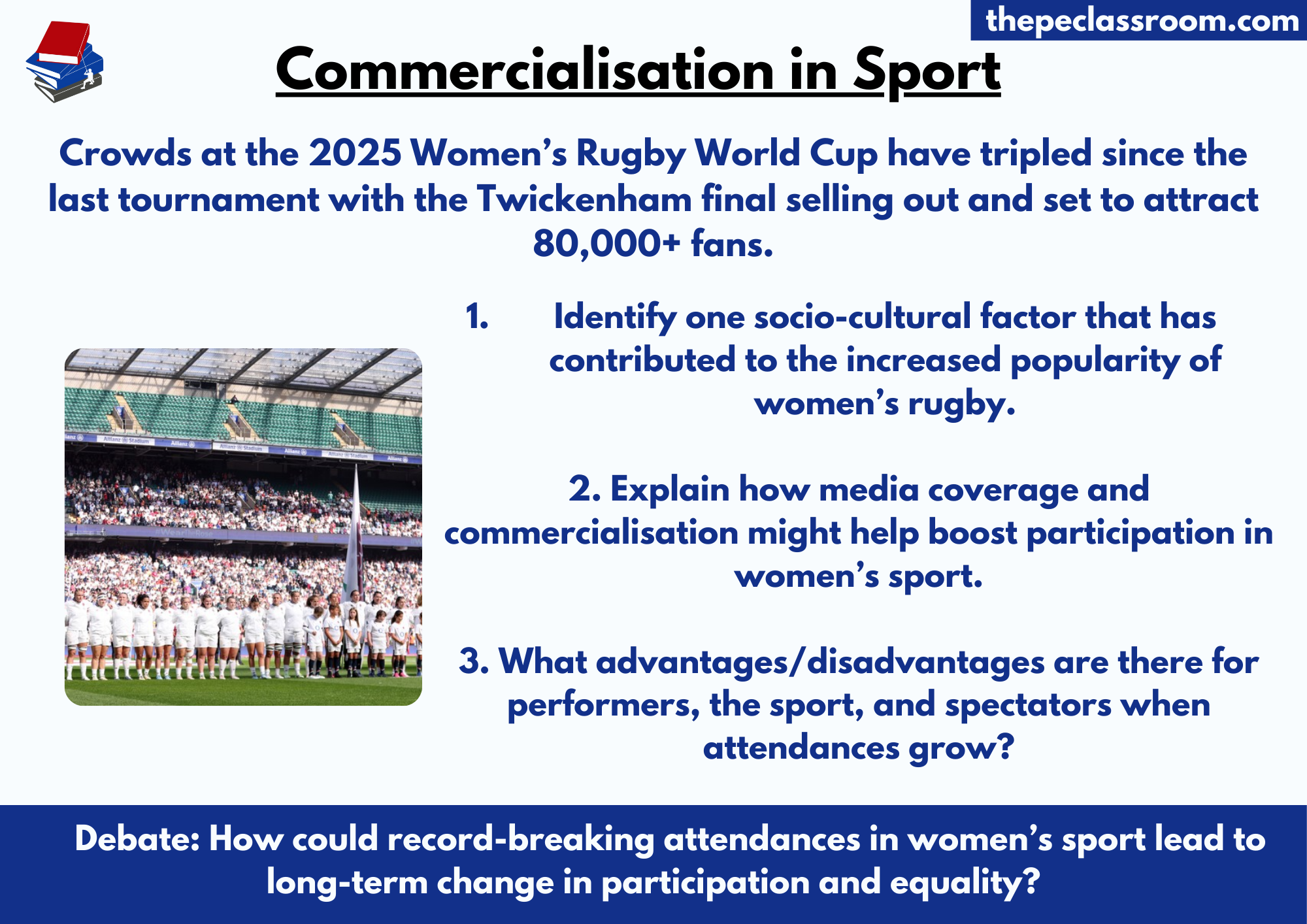 Commercialisation in Women’s Sport – The PE Classroom